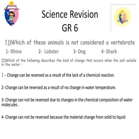 Science revision | PPT
