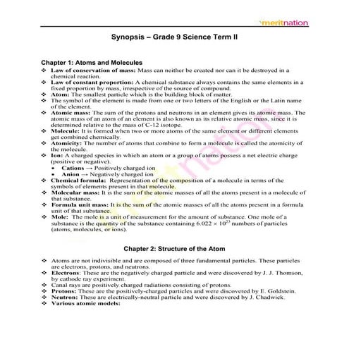 Handouts for biology | DOC