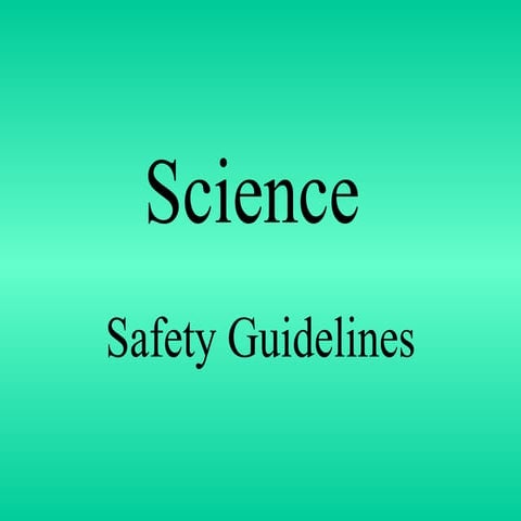 Science safety | PPT
