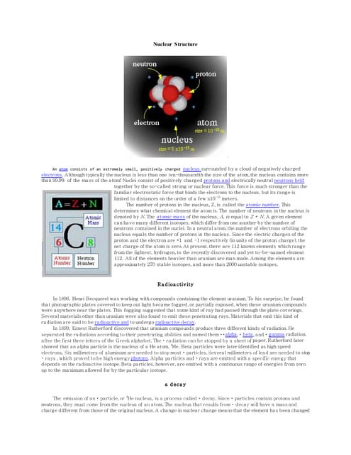 Nuclear chemistry B.Sc.III | PDF