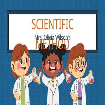 Science Scientific Method Educational Presentation in Blue and White ...