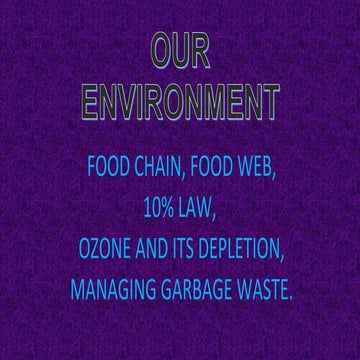 Our Environment | PPT