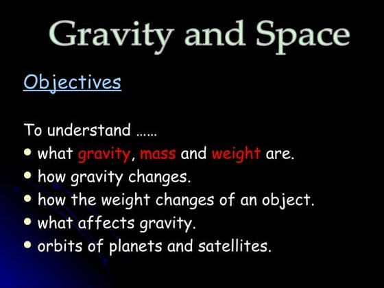 Mass and weight | PPT
