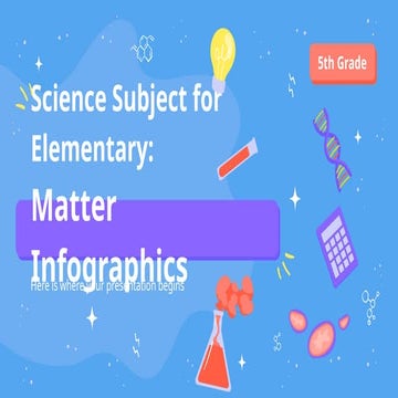 Science Subject for Elementary - 5th Grade_ Matter Infographics by ...