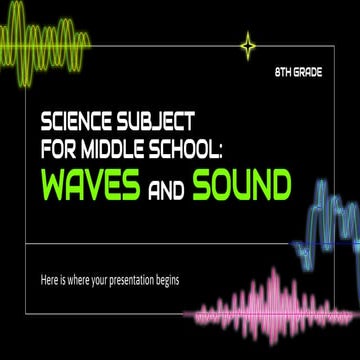 Science Subject for Middle School - 8th Grade_ Waves and Sound by ...