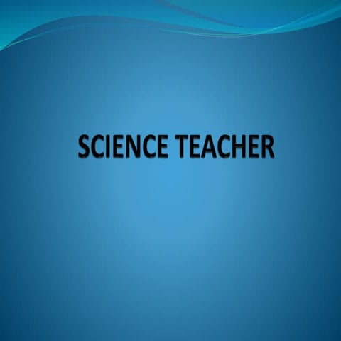 Science teacher | PPT