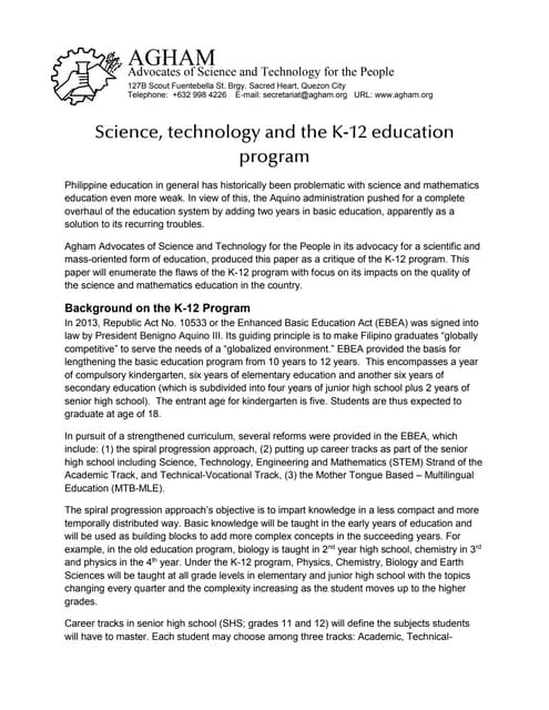 Chater 1 lesson -3-STS science education in the Philippines | PPTX