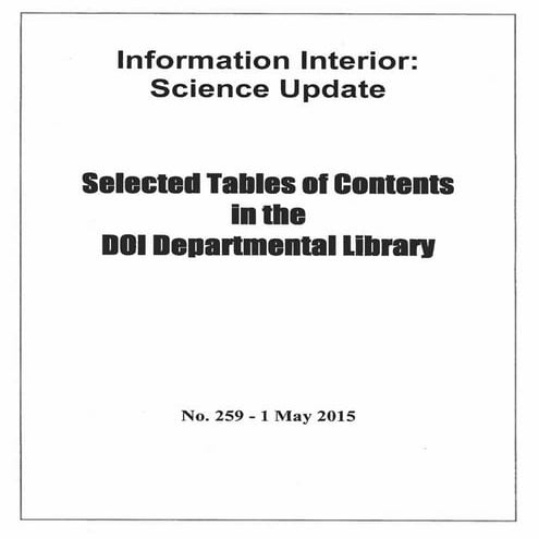 Science Update - No 259 - May 2015 | PDF