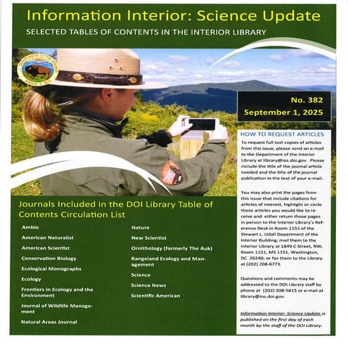 DOI Library Science Update - No 385 - December 2025 | PDF
