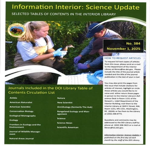 DOI Library Science Update - No 385 - December 2025 | PDF
