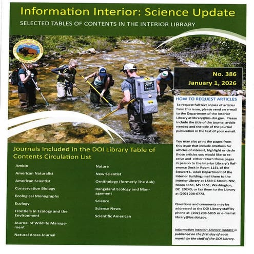 DOI Library Science Update - No 386 - January 2026 | PDF
