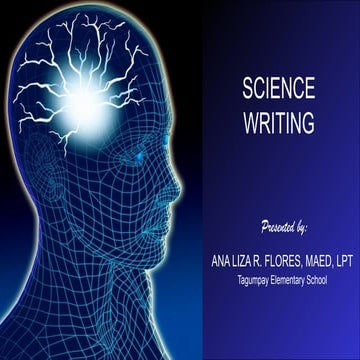 Science Writing-DISTSPC'2019.pptx teknolohiya | PPTX