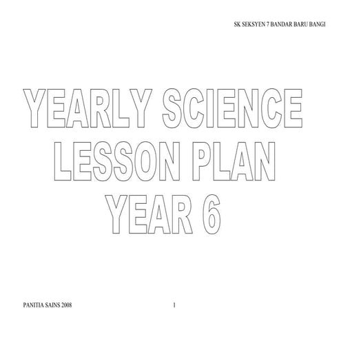 Scienceyearlyplanyear6 | DOC
