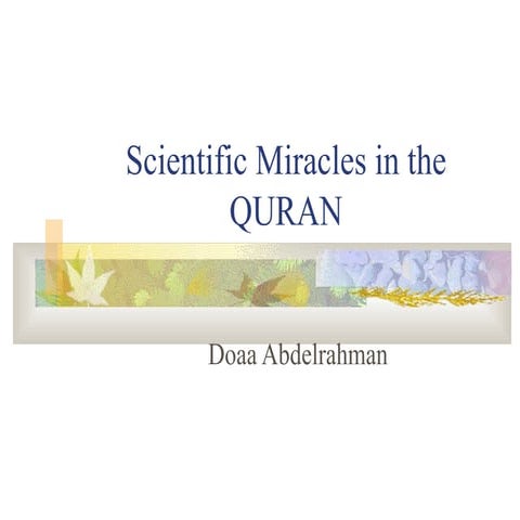 Scientific Miracles In The Quran | PPT