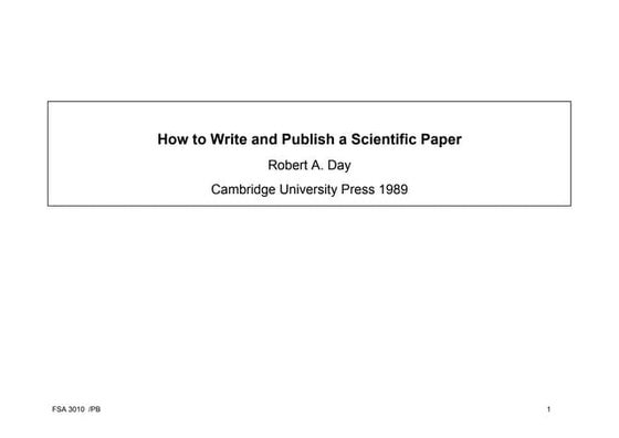 How to read a paper | PDF