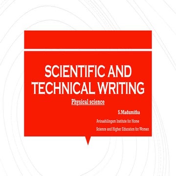 Scientific and technical writing | PDF