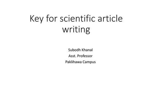 Twelve Steps To Writing An Effective Results Section | PPT