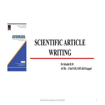 Scientific article writing | PPTX