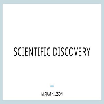 SCIENTIFIC DISCOVERY-Science powerpoint presentation | PPTX