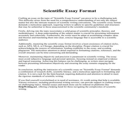 Scientific Essay Format.pdf