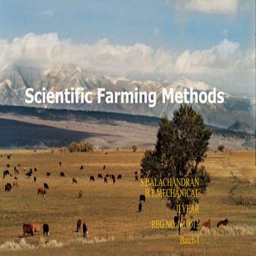 Scientificfarming | PPTX