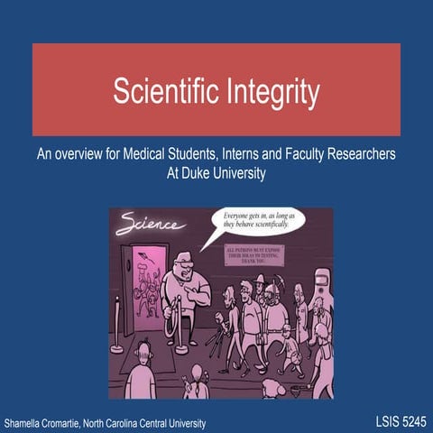 Scientific integrity | PPTX