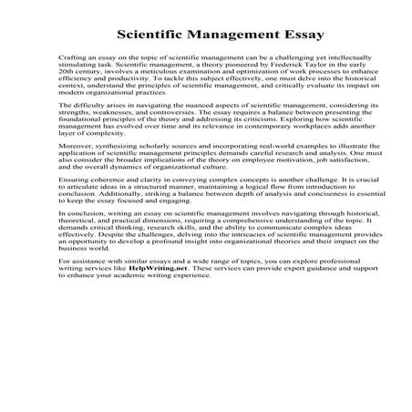 Scientific Management Essay.pdf