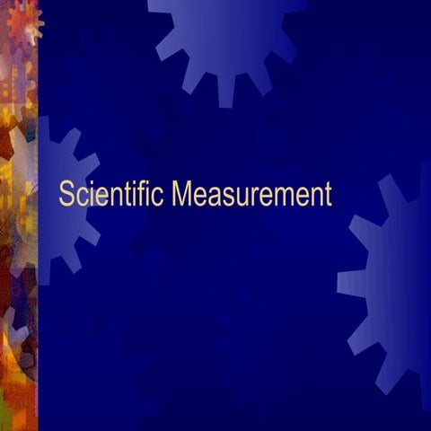 Scientific measurement | PPT