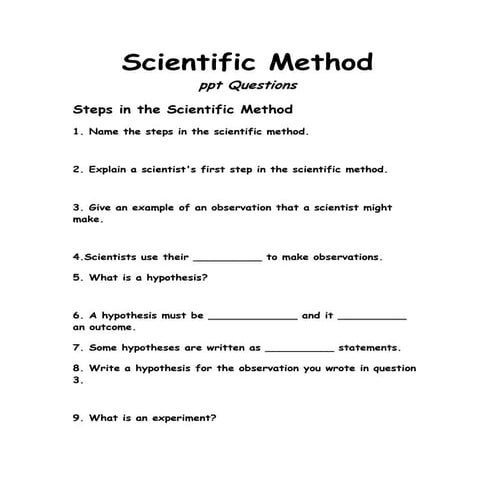 Scientific method | PDF