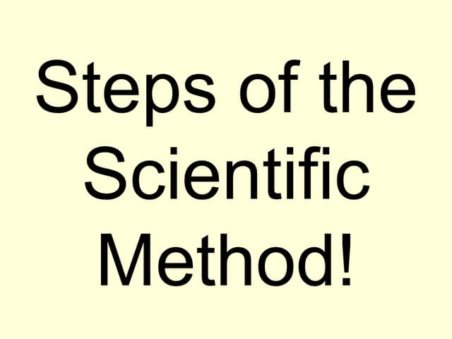Module 1 Scientific Method Ppt | PPT