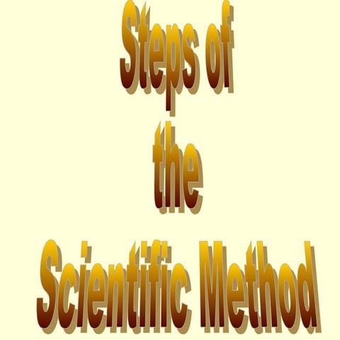 Scientific method step by step | PPT