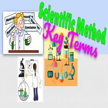 Scientific Method Key Terms Google Slides (9-12) | PDF