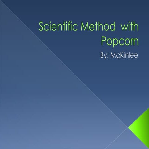 Scientific Method McKinlee | PPTX