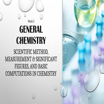Scientific Method, Measurement & Significant Figures, and Basic ...