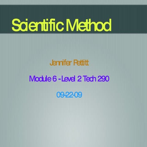 Scientific Method Ppt | PPT