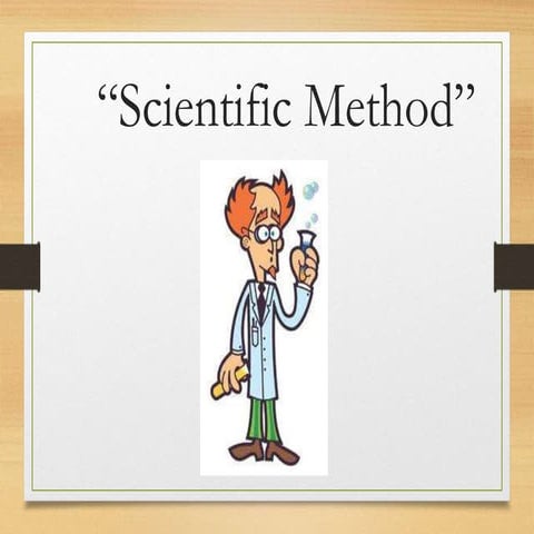 Scientific method presentation | PPTX