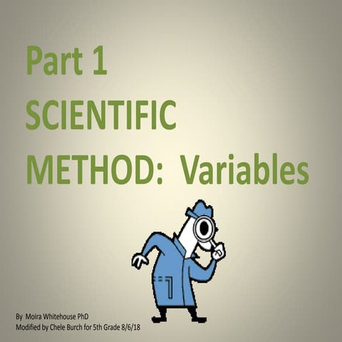 Scientific Method Variables | PPT