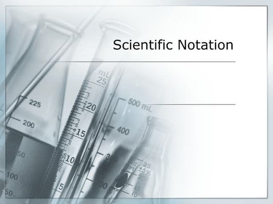 Scientific notation powerpoint | PPT