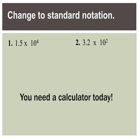 Scientific notation pbit 1 | PPT