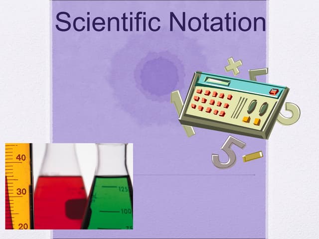 Scientific notation powerpoint | PPT
