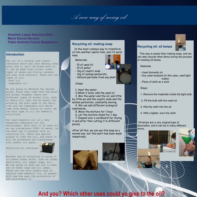 Scientific poster (oil) | PPT