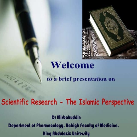 Scientific research and Islam | PPTX