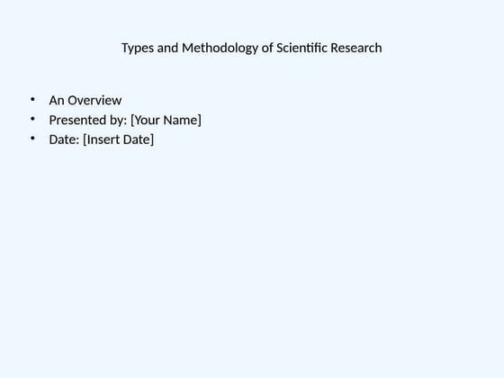 Types of Research. n. pptx. | PPTX