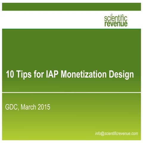 10 Tips for IAP Monetization Design. | PPT