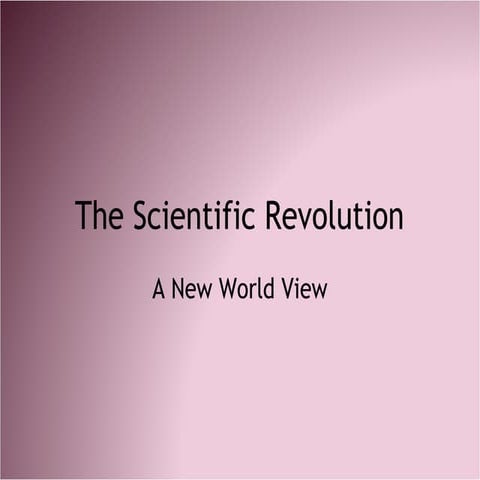 Scientific Revolution | PPT