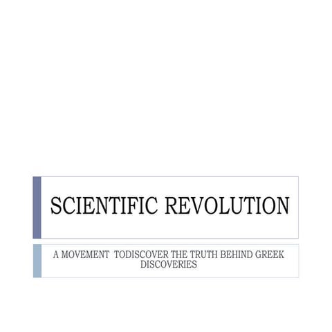 Scientific Revolution | PPT