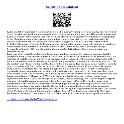 Scientific Revolution Thomas Kuhn | PDF