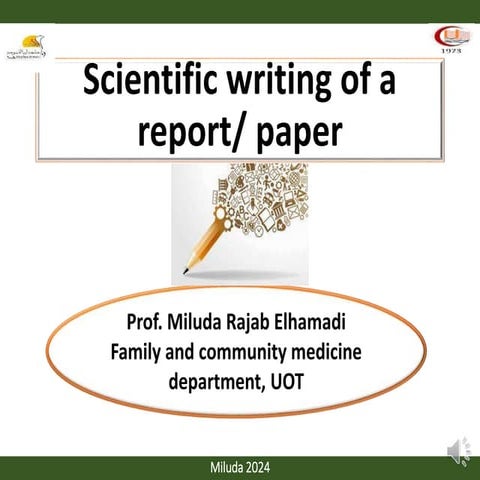 Scientific Writing Master Ou For Student Show Ppsx
