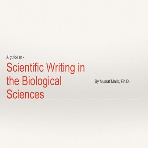 Scientific writing paper | PPT