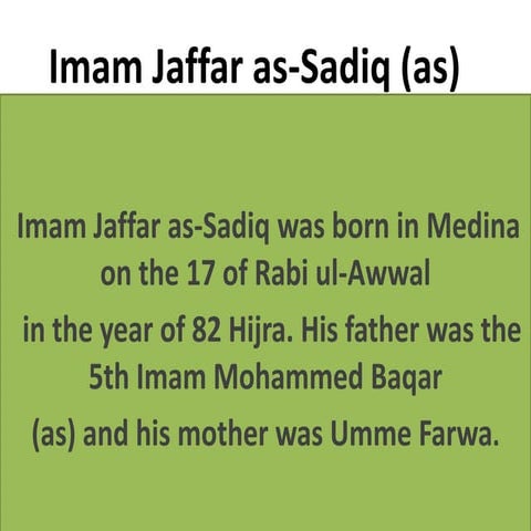 The Great Scientist Jaffar Sadiq | PPTX